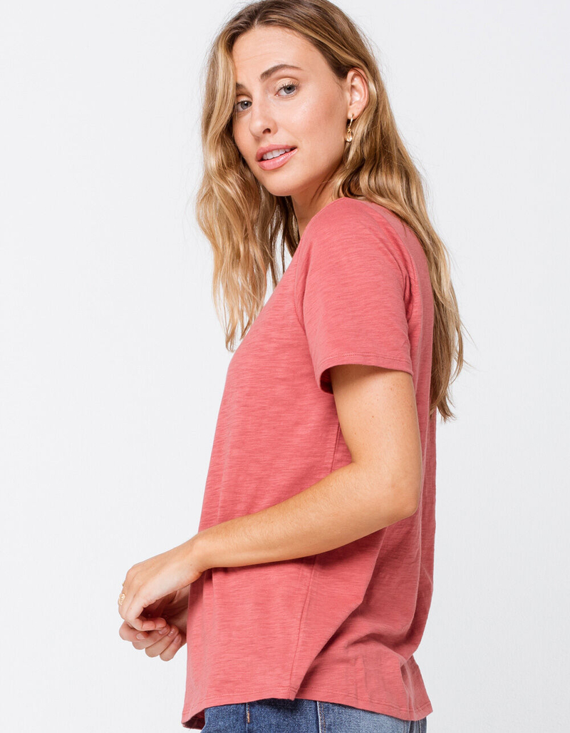 FULL TILT Essentials Slub Womens Rust Tee - RUST | Tillys