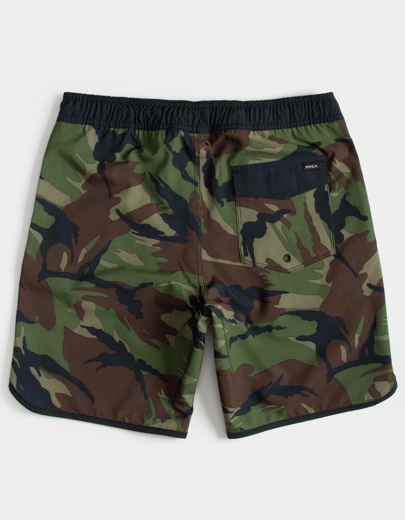 RVCA Eastern Boys Elastic Volley Shorts - CAMO GREEN | Tillys