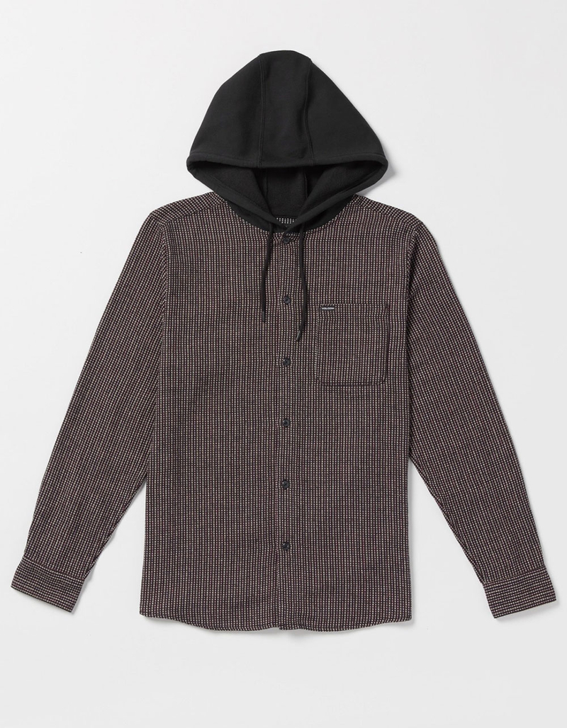 VOLCOM Archibold Mens Button Up Hooded Shirt - BLACK | Tillys