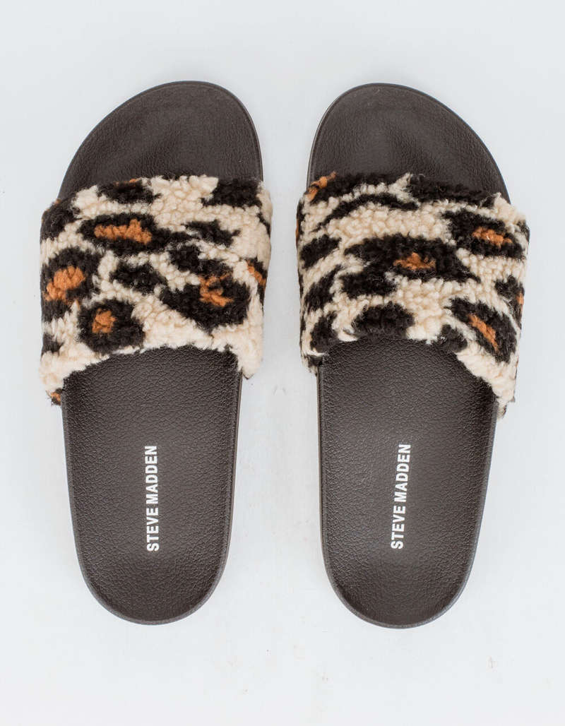 STEVE MADDEN Shear Leopard Womens Slide Sandals - LEOPARD - 5 | Tillys