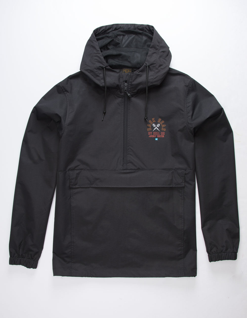 DARK SEAS Quartermaster Mens Anorak Jacket - BLACK - XXL | Tillys