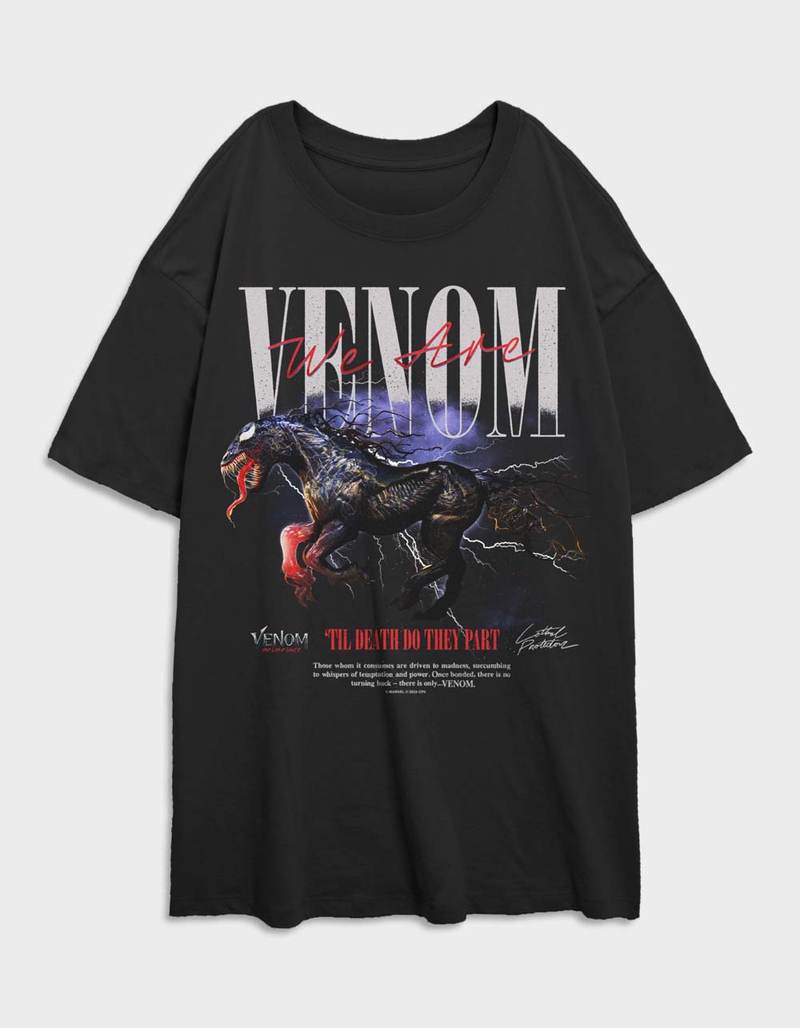 VENOM Cowboy Symbiote Unisex Oversized Tee - BLACK | Tillys