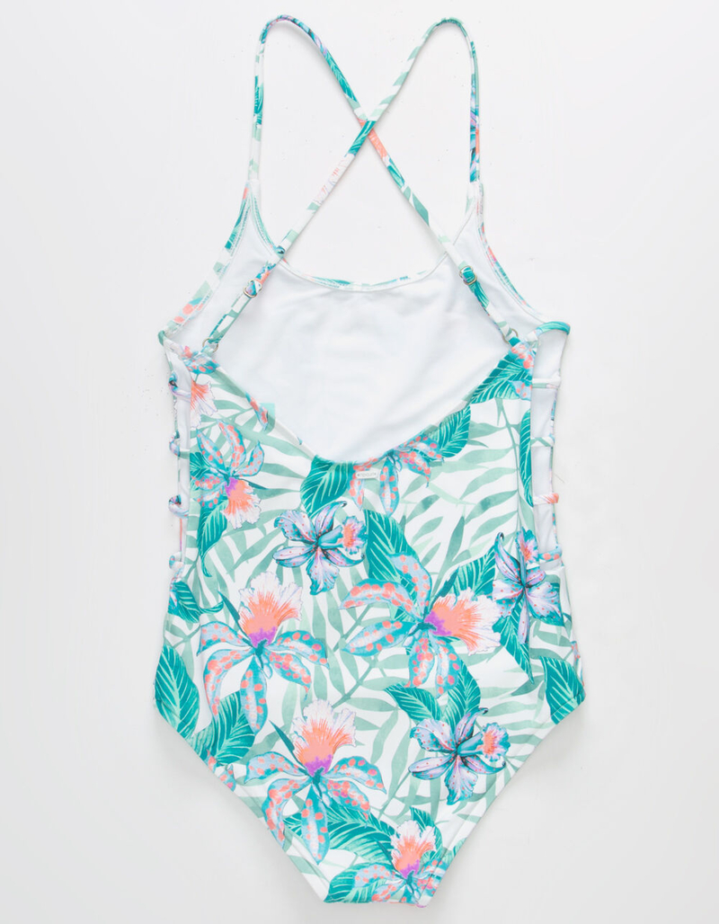 RIP CURL Tropic Tribe Girls One Piece Swimsuit - WHITE COMBO | Tillys