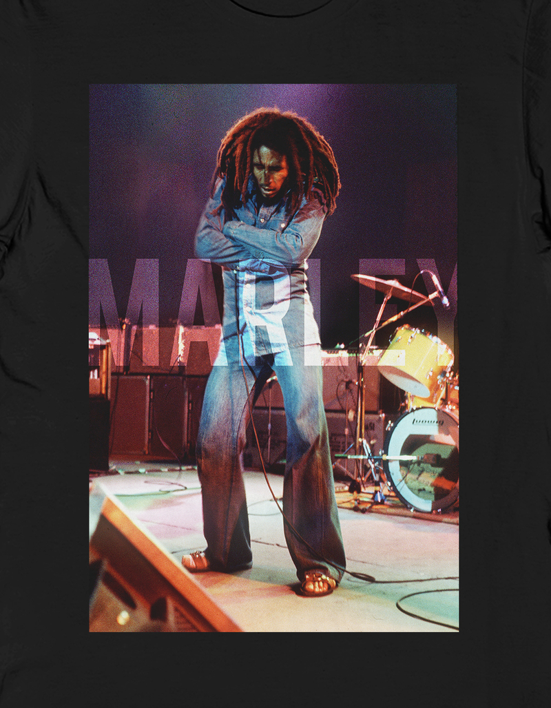 BOB MARLEY Arms Crossed Stage Unisex Tee - BLACK | Tillys