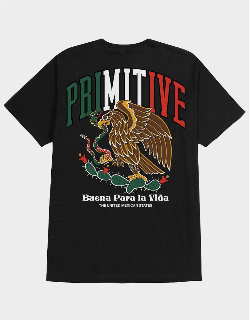 PRIMITIVE Collegiate Mexico II Mens Tee - BLACK | Tillys