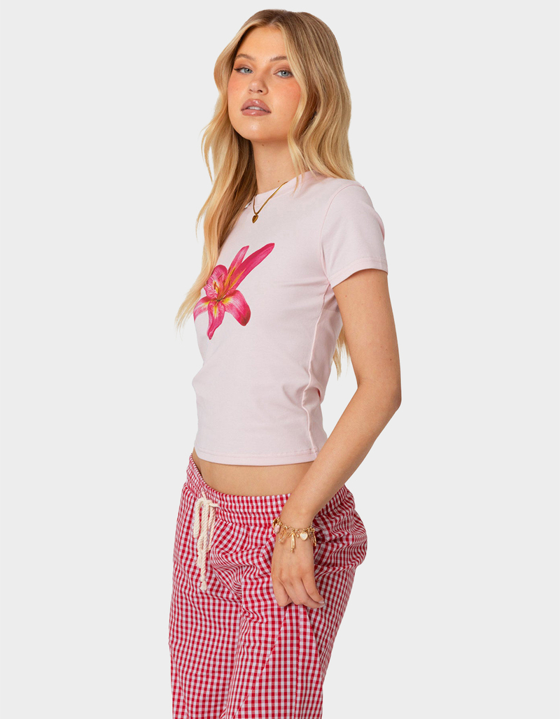 EDIKTED Daylily Tee - LIGHT PINK - XS | Tillys