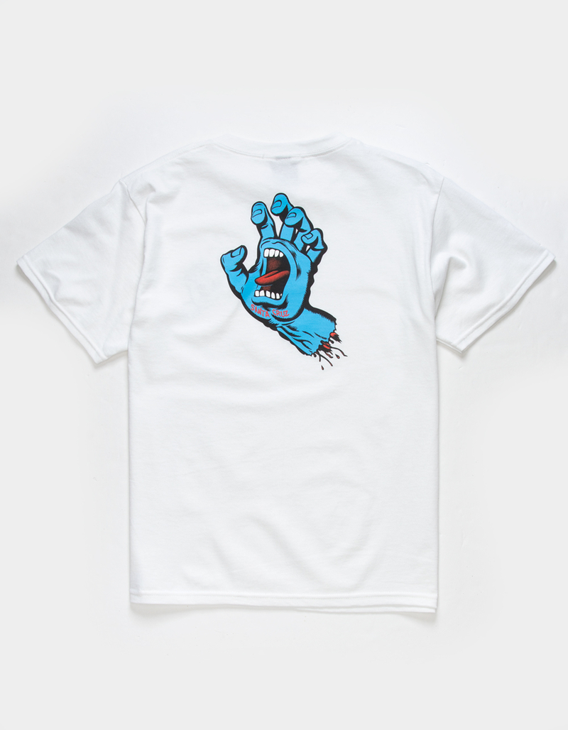 SANTA CRUZ Screaming Hand Boys Tee - WHITE | Tillys