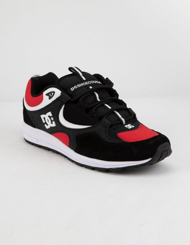 DC SHOES Kalis Lite Black, White & Athletic Red Mens Shoes - BLACK ...