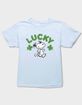 PEANUTS Lucky Snoopy Unisex Kids Tee - LIGHT BLUE - L | Tillys