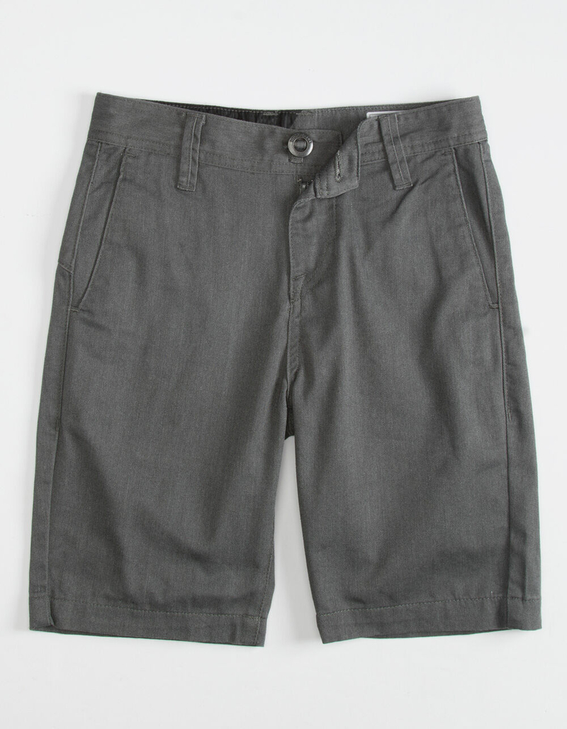 VOLCOM Frickin Drifter Boys Charcoal Shorts - CHARCOAL - 22 | Tillys