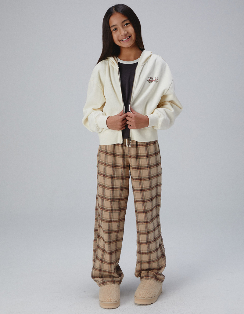 FULL TILT Girls Plaid Flannel Pants - BROWN COMBO - XS | Tillys
