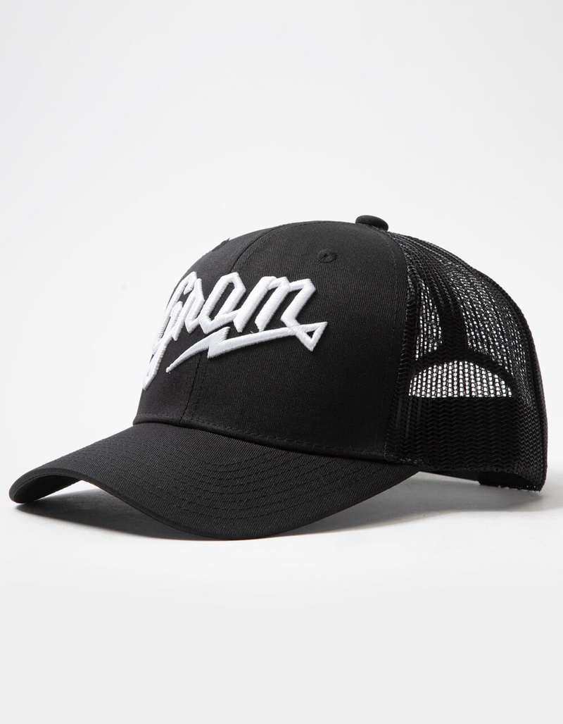GROM Script Grom Boys Trucker Hat - BLACK - ONESZ | Tillys