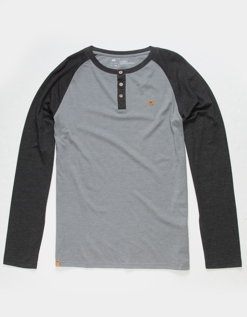 TENTREE TreeBlend Mens Henley Tee - HEATHER GRAY | Tillys