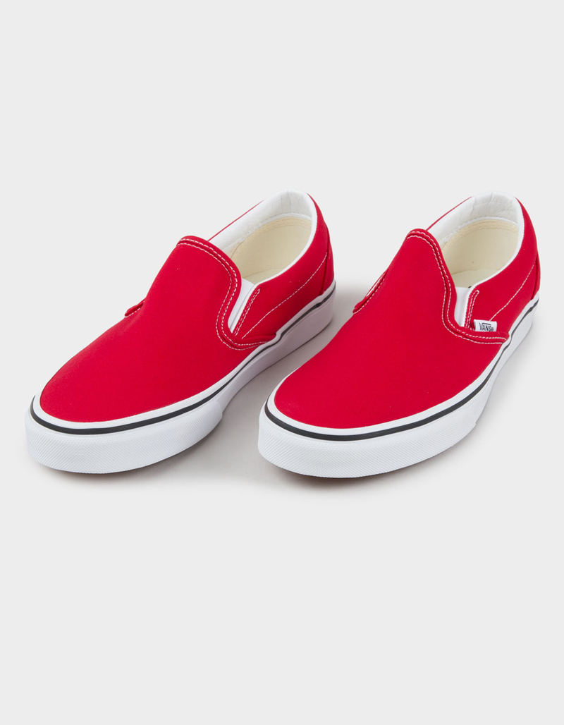 VANS Classic Slip-On Red Shoes - RED | Tillys