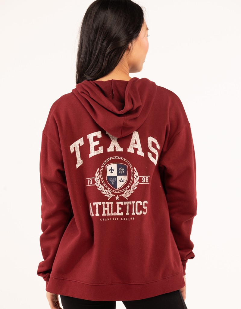 FULL TILT Texas Womens Zip-Up Hoodie - BURGUNDY | Tillys