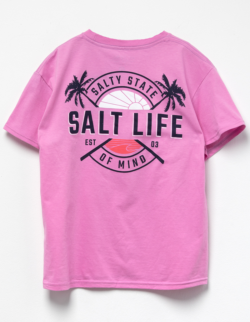 SALT LIFE First Light Girls Tee - PINK - L | Tillys