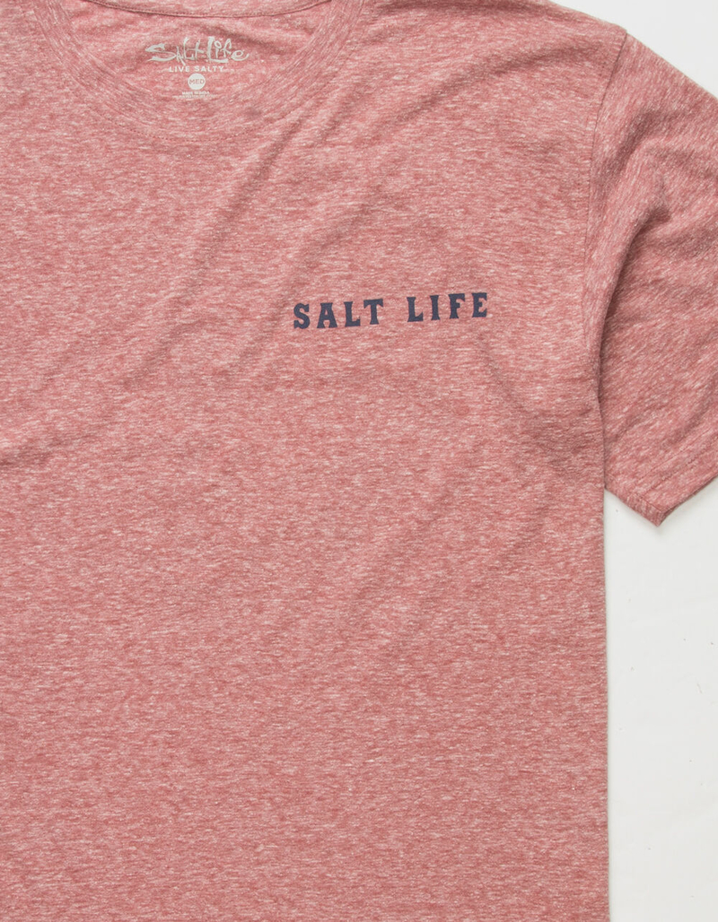 SALT LIFE Anchor Bones Mens Tee - HTHR RED | Tillys