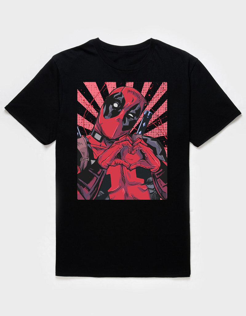 DEADPOOL Heart Hands Unisex Tee - BLACK | Tillys