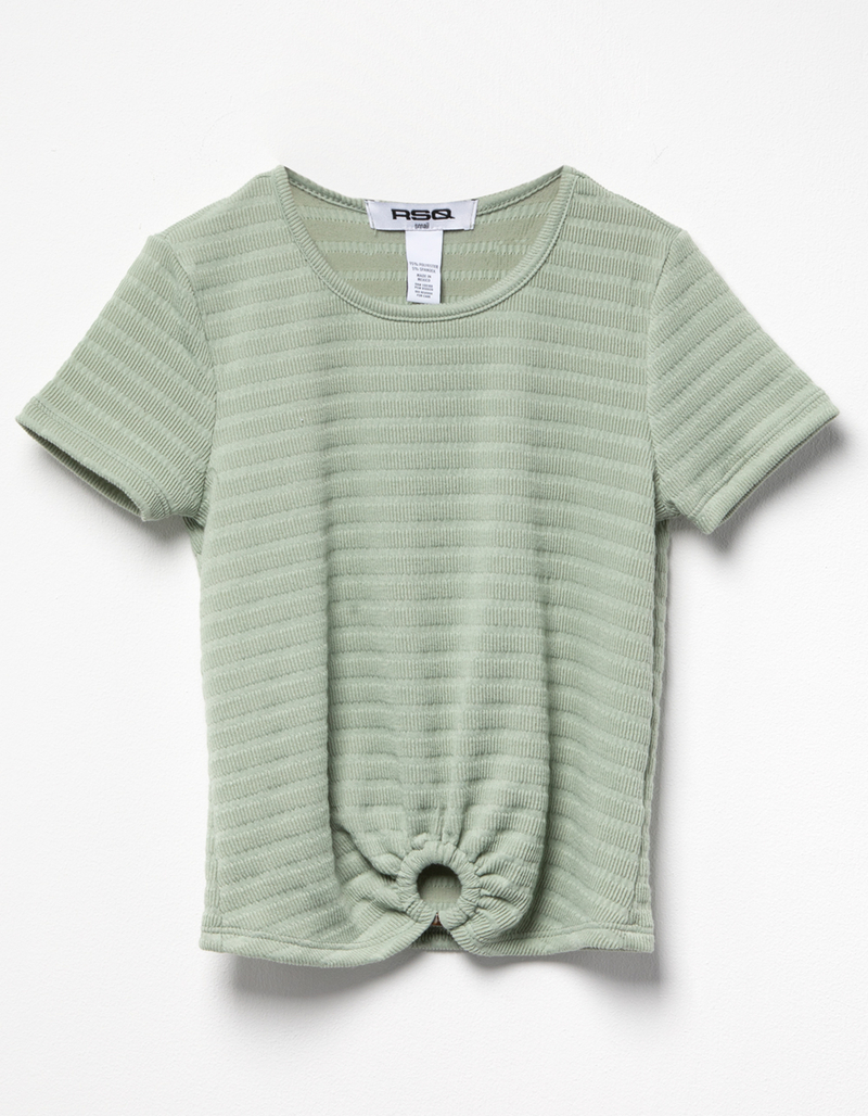 RSQ Keyhole Girls Top - SAGE | Tillys