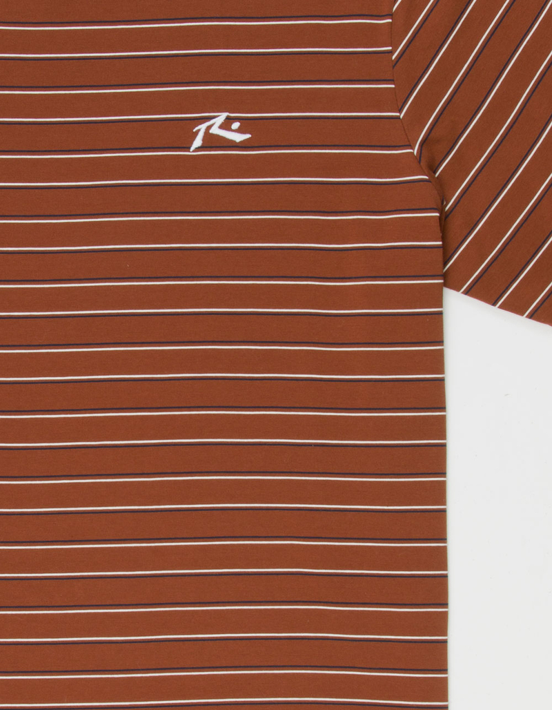 RUSTY The Wedge Mens Stripe Tee - CHOCOLATE | Tillys