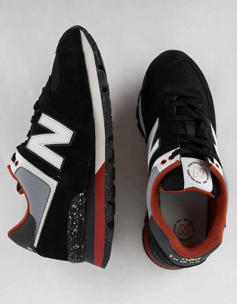NEW BALANCE 574 Rugged Mens Shoes - BLACK COMBO | Tillys