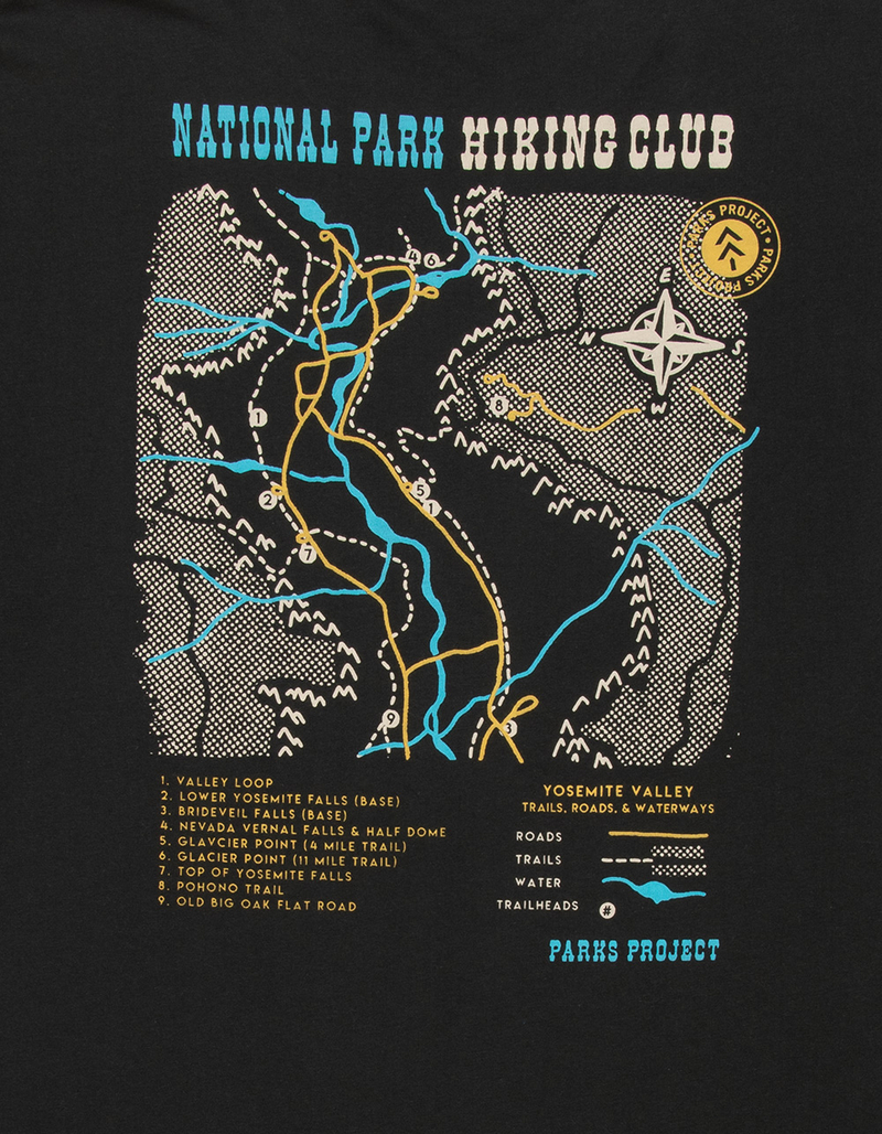PARKS PROJECT Hiking Club Mens Tee - BLACK | Tillys