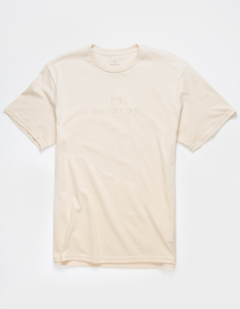 BRIXTON Alpha Thread Mens Tee - CREAM - M | Tillys