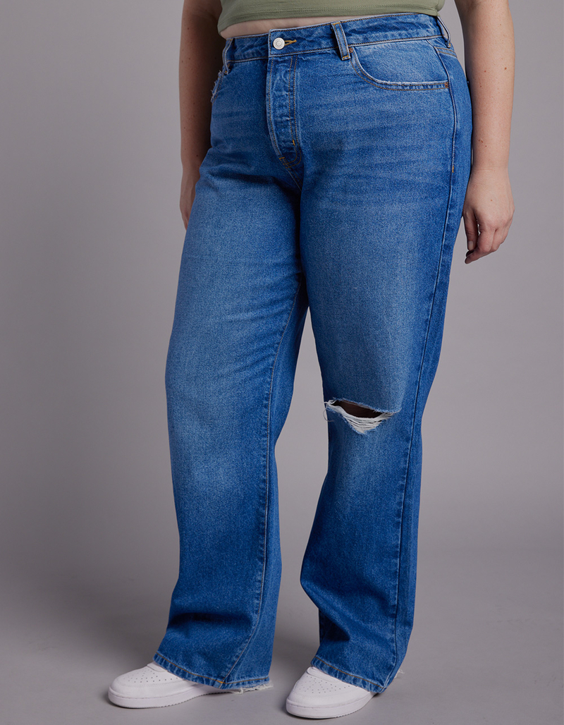 RSQ Womens High Rise Straight Leg Jeans - MEDIUM WASH | Tillys