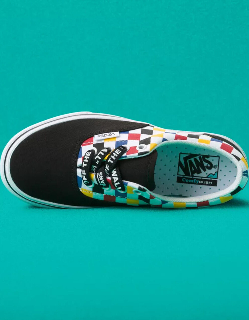 VANS Checkerboard ComfyCush Era Kids Shoes - MULTI/BLACK | Tillys