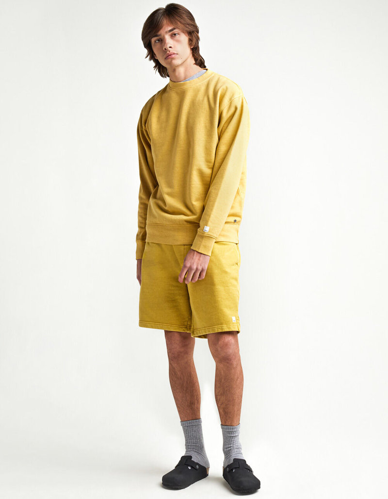 RSQ Premium Mens Pale Yellow Sweat Shorts - PALE YELLOW | Tillys