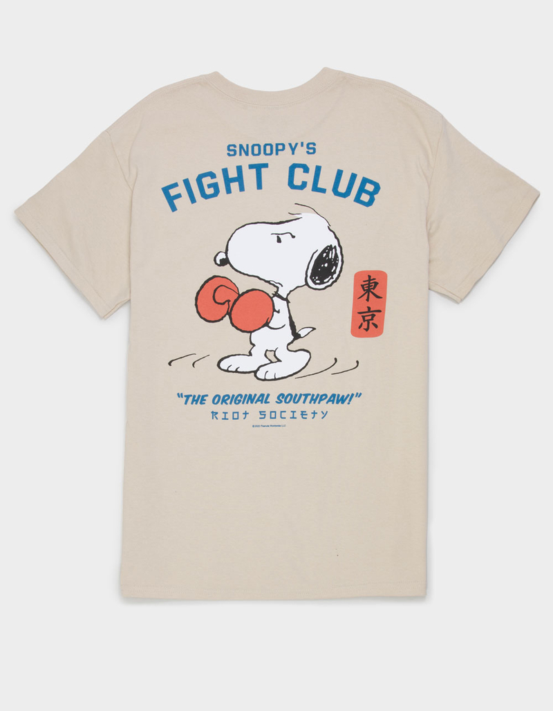 RIOT SOCIETY Peanuts Fight Club Mens Tee - SAND - M | Tillys
