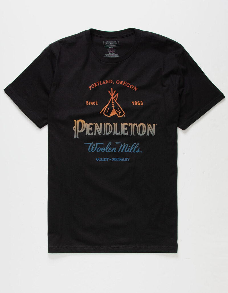PENDLETON Teepee Gradient Mens T-Shirt - BLACK - XXL | Tillys