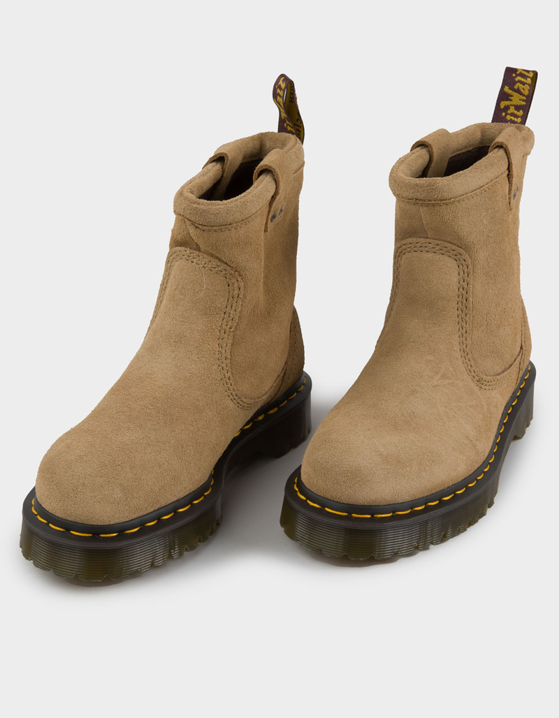 DR. MARTENS Anistone Lo Womens Suede Boots - LIGHT TAN - 8 | Tillys