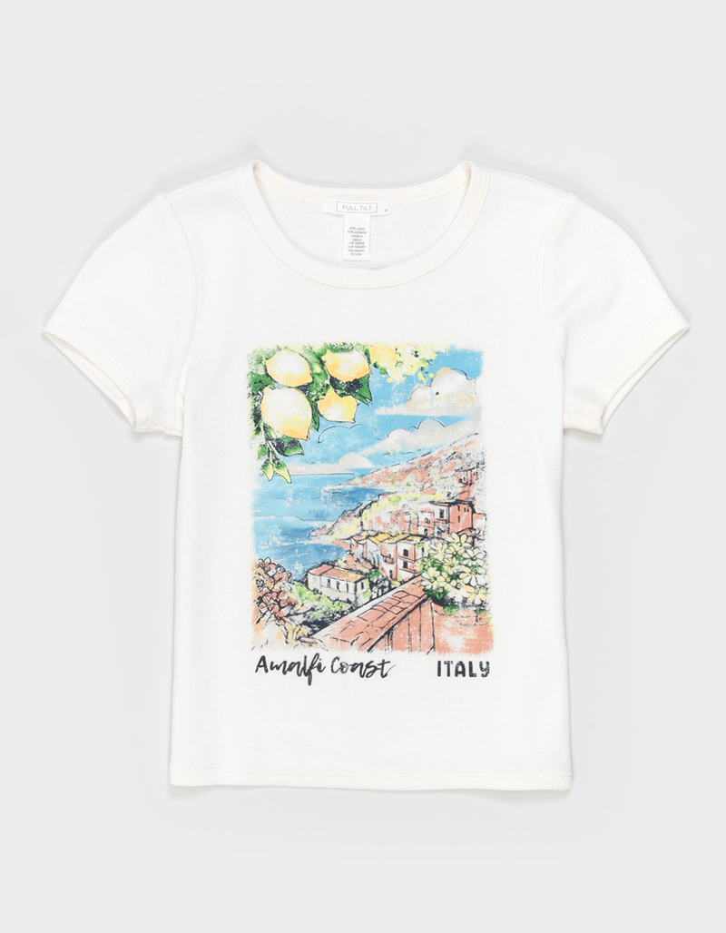 FULL TILT Amalfi Coast Girls Baby Tee - CREAM | Tillys