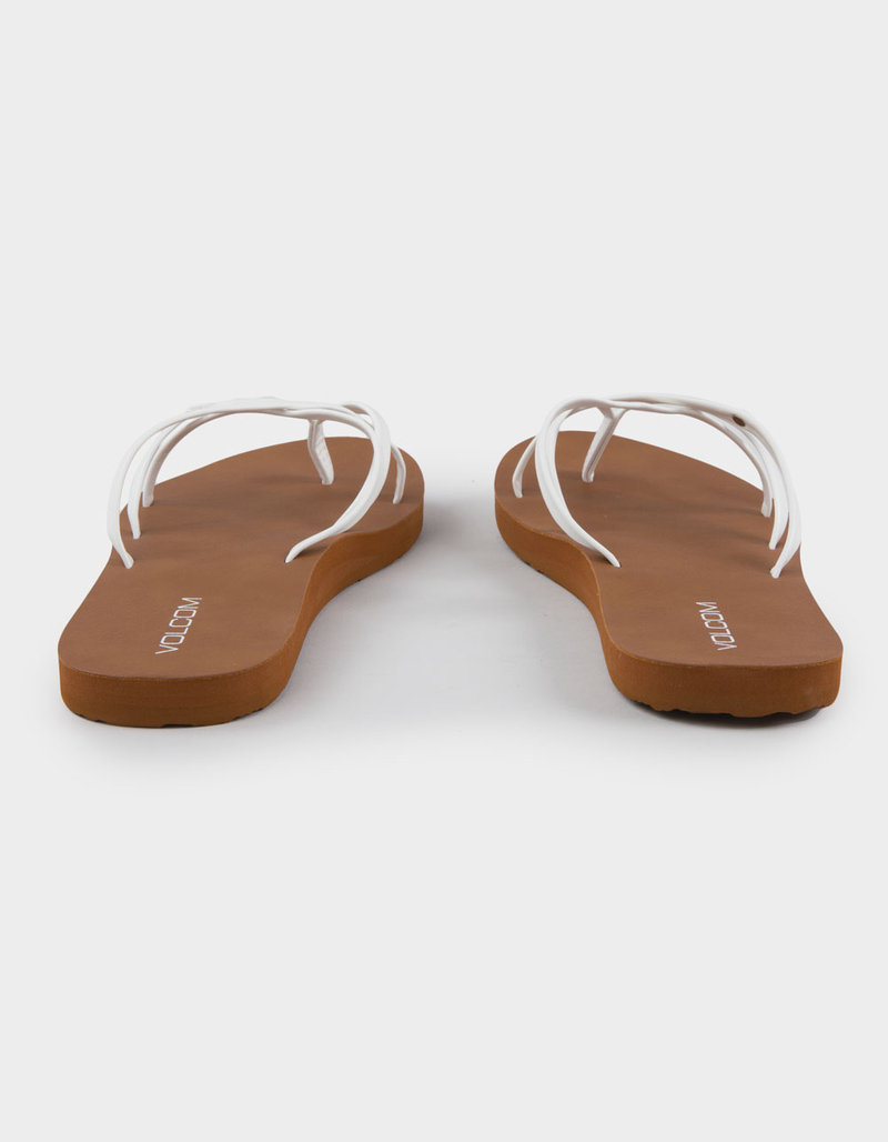 VOLCOM New School II Womens Thong Sandals - WHITE - 8 | Tillys