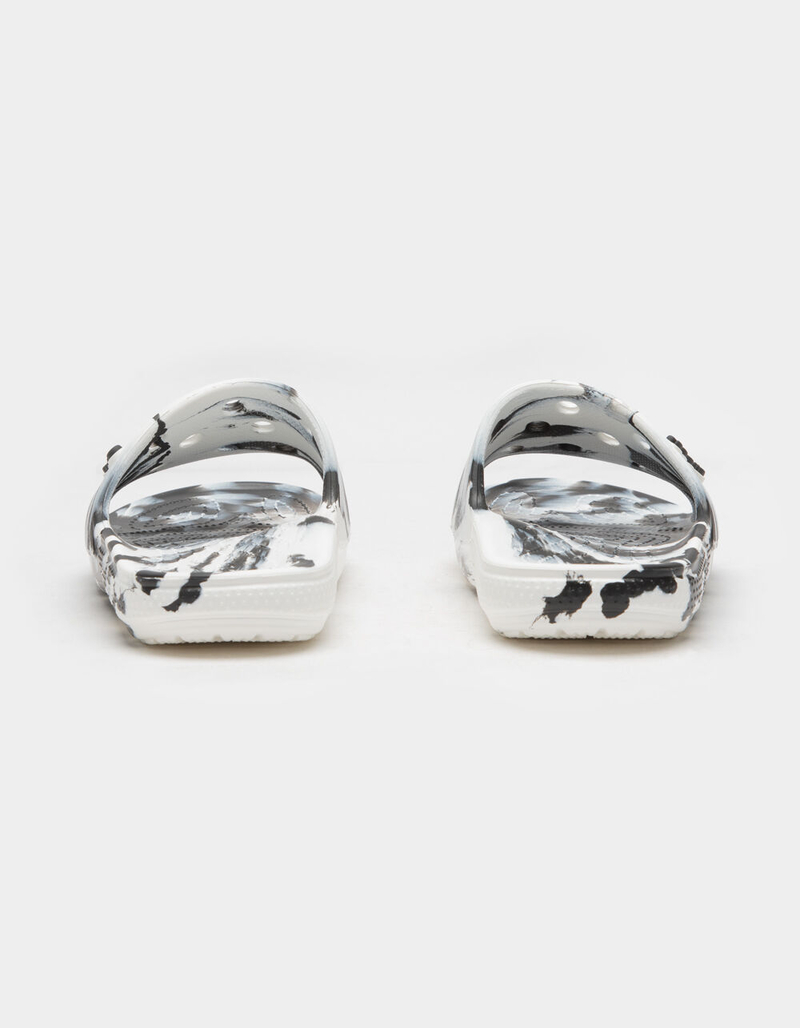 CROCS Marble Mens Classic Slide Sandals - BLK/WHT | Tillys