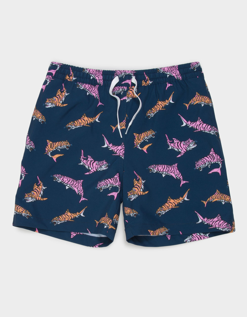 CHUBBIES The King Of The Seas Boys Swim Trunks - NAVY - L | Tillys