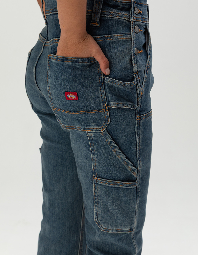Dickies Double Front Bib Womens Overalls Lt Stone M Tillys