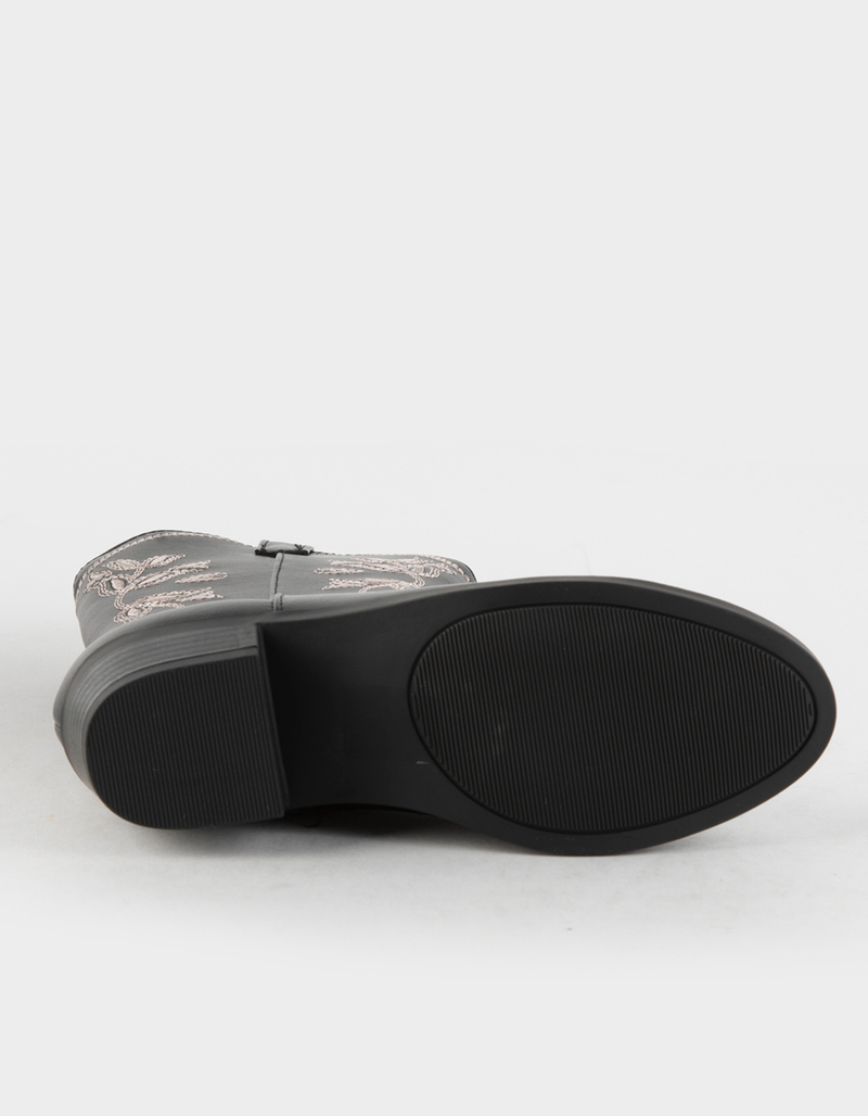 SODA Inch Girls Cowboy Boots - BLACK - 1 | Tillys