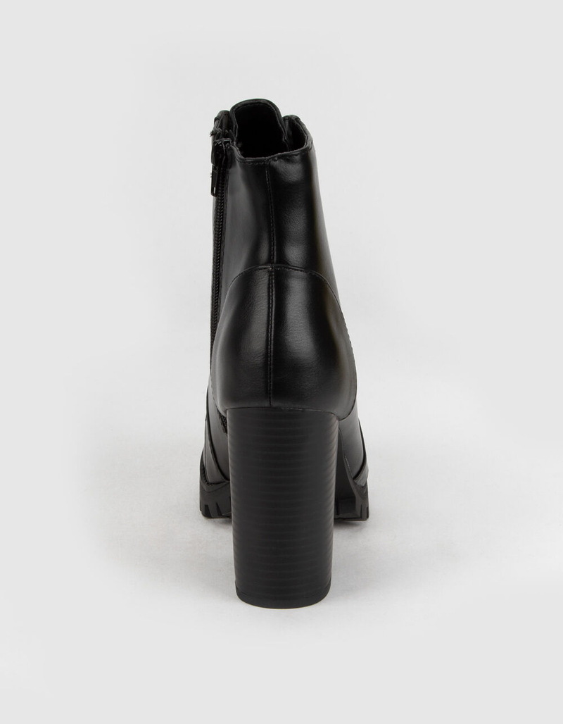 SODA Lace Up Womens Heeled Combat Boots - BLACK - 7.5 | Tillys