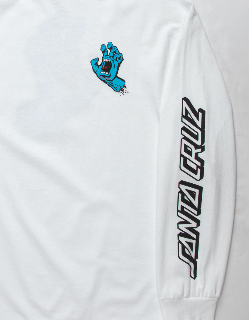 SANTA CRUZ Screaming Hand Mens Long Sleeve Tee - WHITE | Tillys