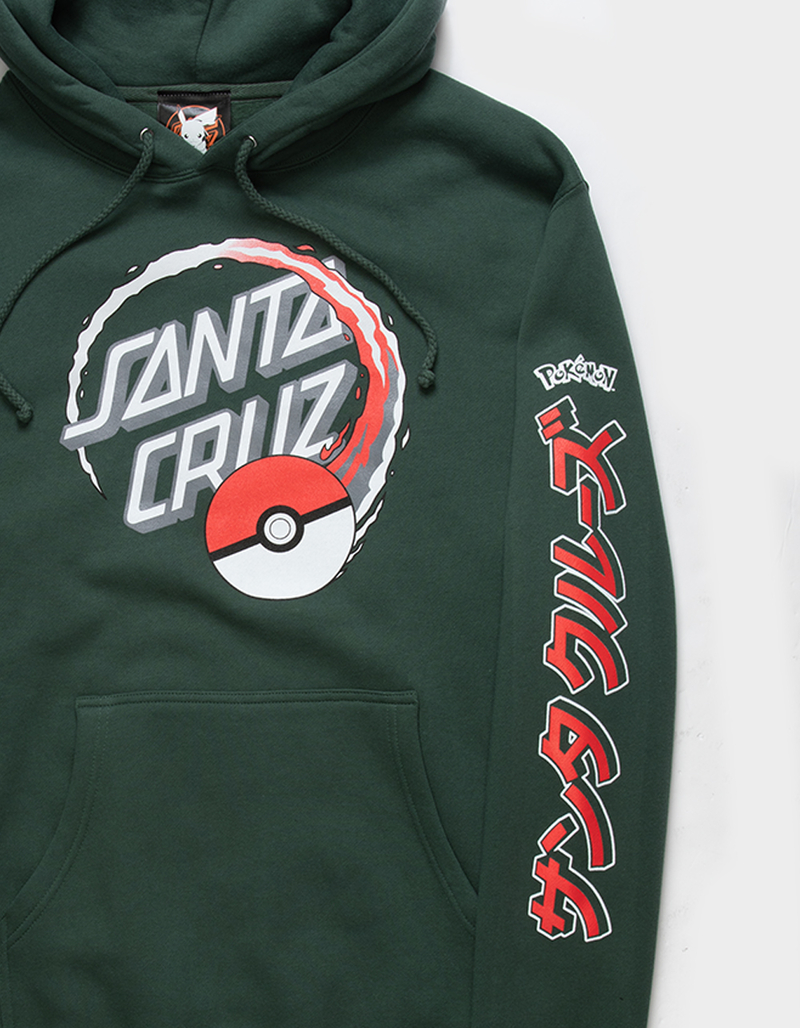 SANTA CRUZ x Pokémon Poké Ball Dot Mens Hoodie - PINE | Tillys