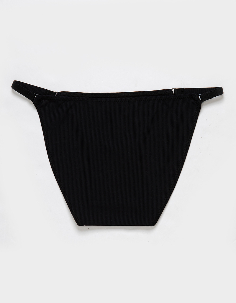 FULL TILT Rib Micro Strappy Bikini Panties - BLACK - S | Tillys