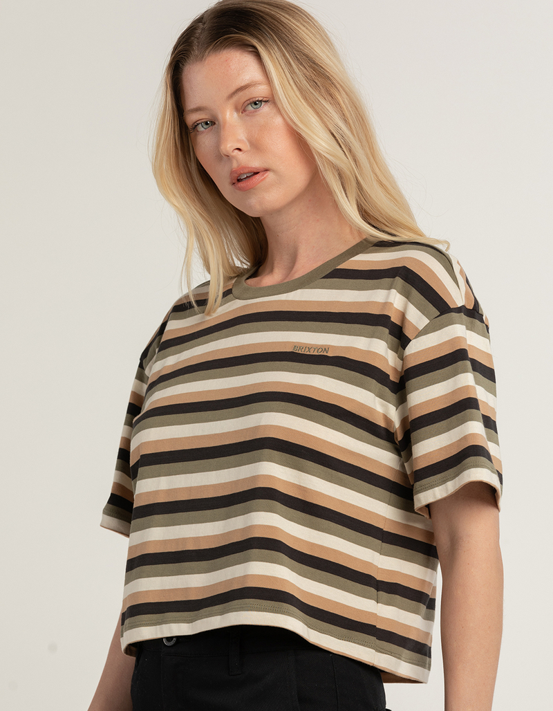 BRIXTON Small Stripe Womens Skimmer Tee - Cream Combo | Tillys