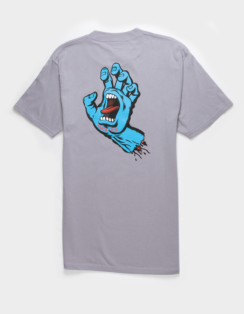 SANTA CRUZ Screaming Hand Mens Tee - LIGHT GRAY - XL | Tillys