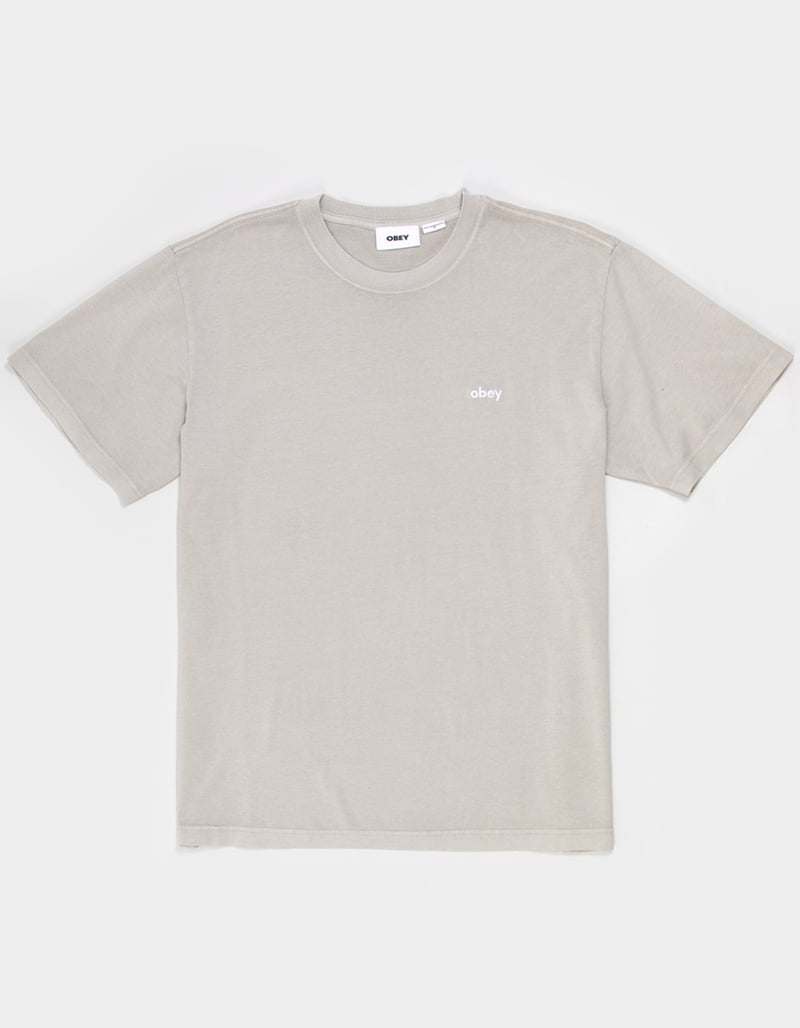 OBEY Lowercase Mens Pigment Tee - GRAY - M | Tillys