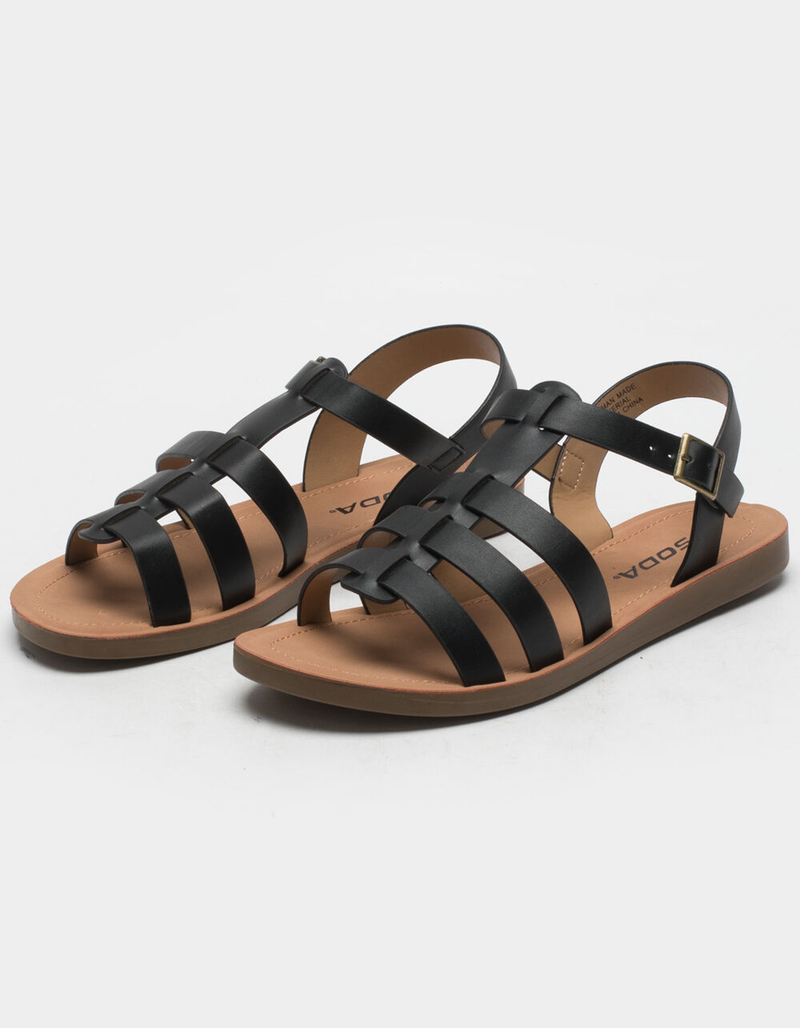 SODA Fisherman Sandals - BLACK | Tillys