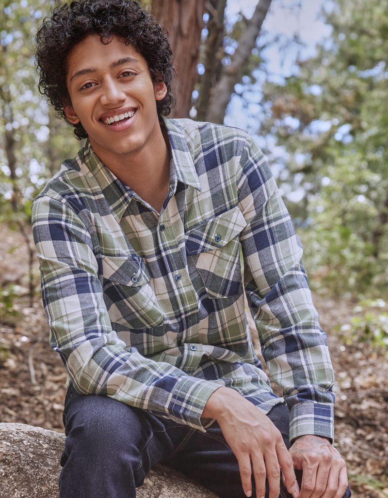 RSQ Mens Plaid Flannel - NAVY COMBO | Tillys