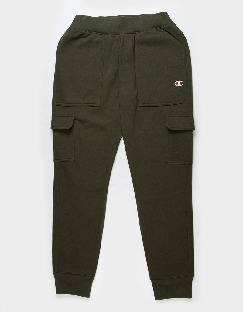 CHAMPION Reverse Weave Mens Cargo Joggers - GREEN - M | Tillys