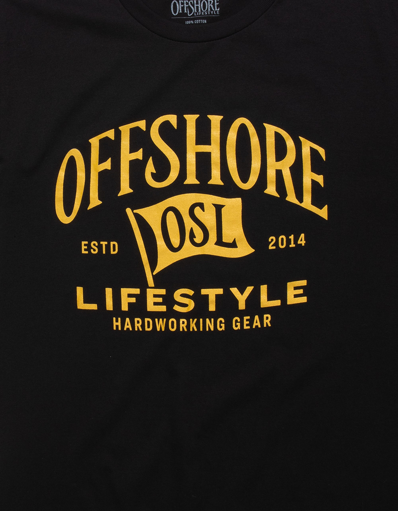 OFFSHORE LIFESTYLE Flag Mens Tee - BLACK - M | Tillys